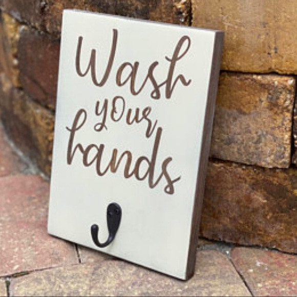 Hand Crafted | Bath | Rustic Wash Your Hands Sign Bathroom Decor | Poshmark